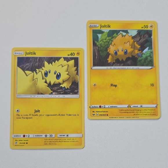 Pokemon | Toys | Pokemon Joltik Trading Cards Yellow And Black | Poshmark